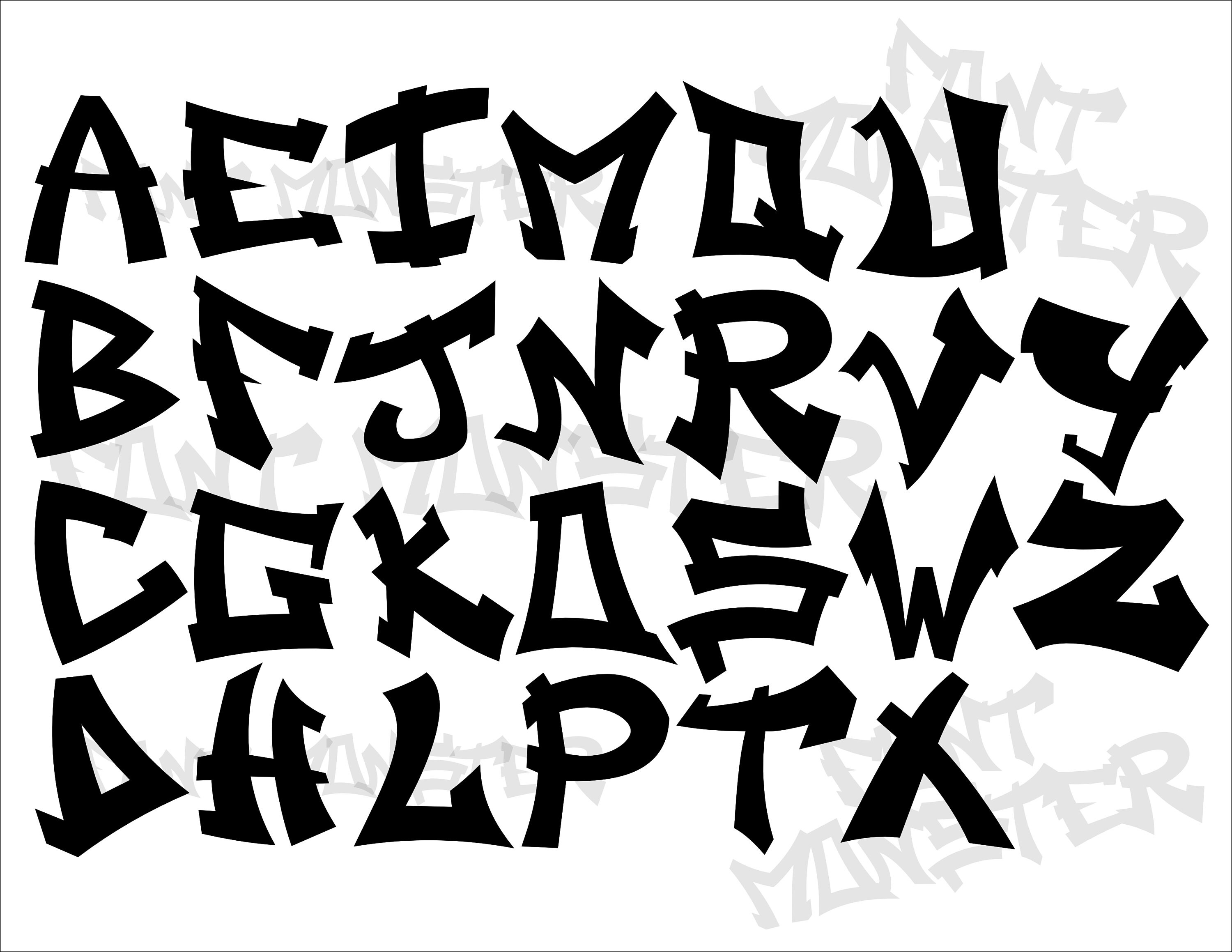 Urban Graffiti Alphabet