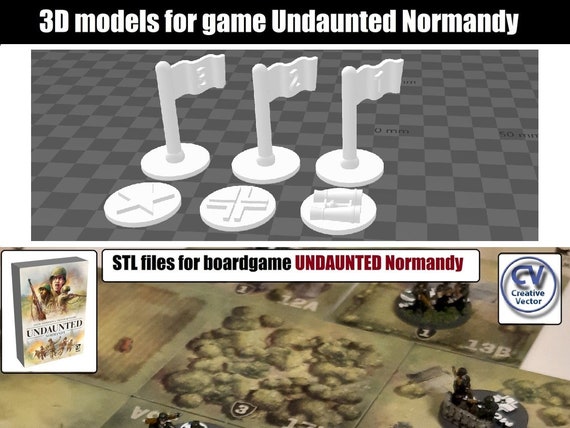 Undaunted Normandy to 3D Printers 3D models for gameboard digital files ...