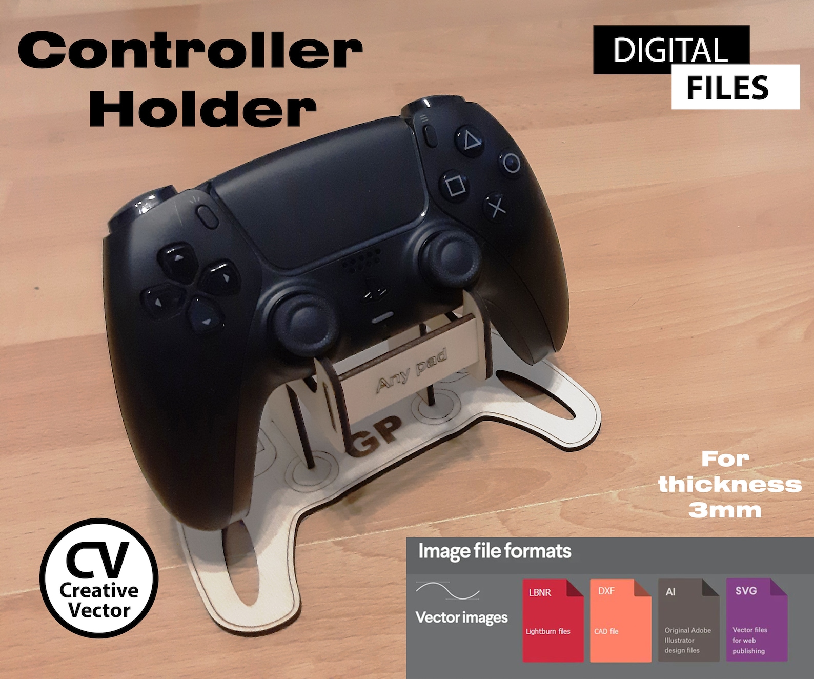 Controller Stand SVG DXF Ai Lightburn Easy to Laser - Etsy