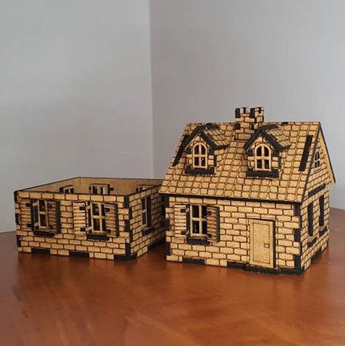 SVG | DXF | Ai | Scale 1:72 | Modular House Scale 1_72 | Lightburn ...