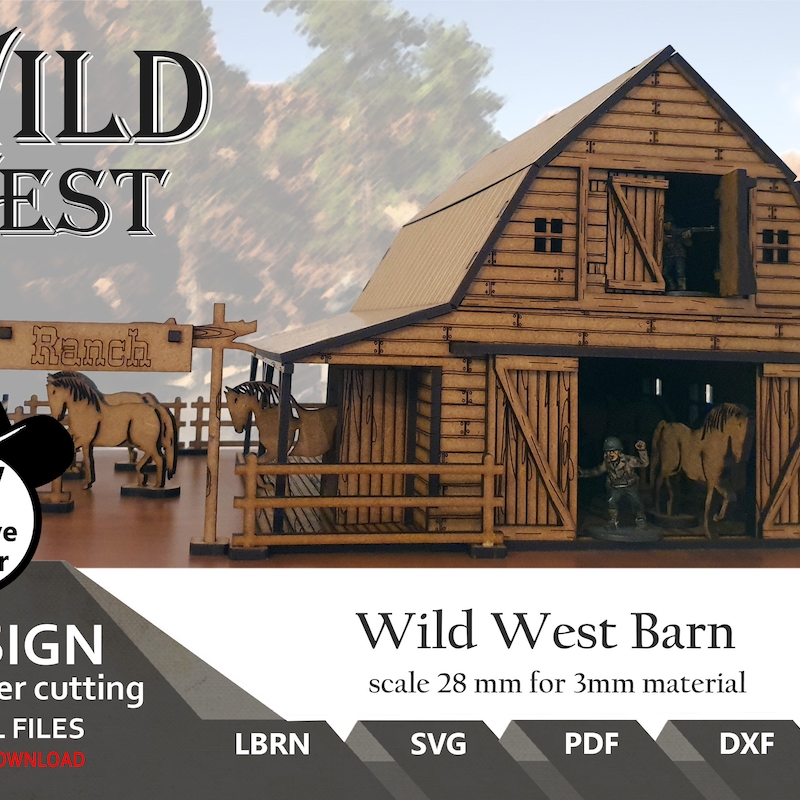 Barn Dxf - Etsy