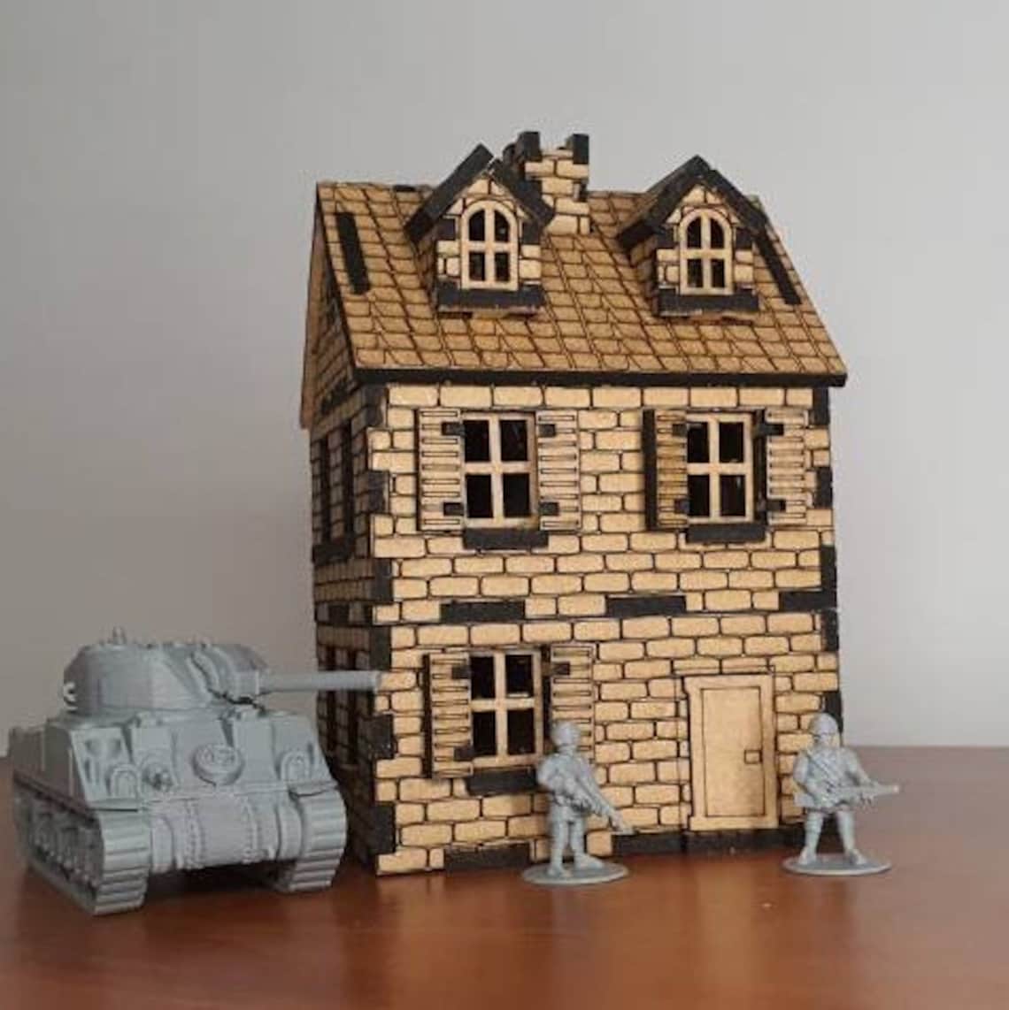SVG | DXF | Ai | Scale 1:72 | Modular House Scale 1_72 | Lightburn ...