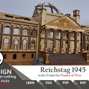Files for Laser Cutting Reichstag 1945 Laser Scale 15mm 1/100 Wargaming ...