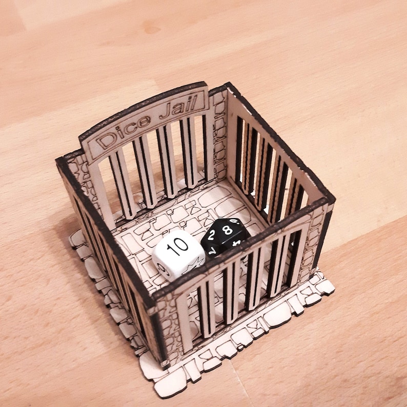 Files for Laser Cut Dice Jail SVG,DXF, XCS : Dungeon Games (digital ...