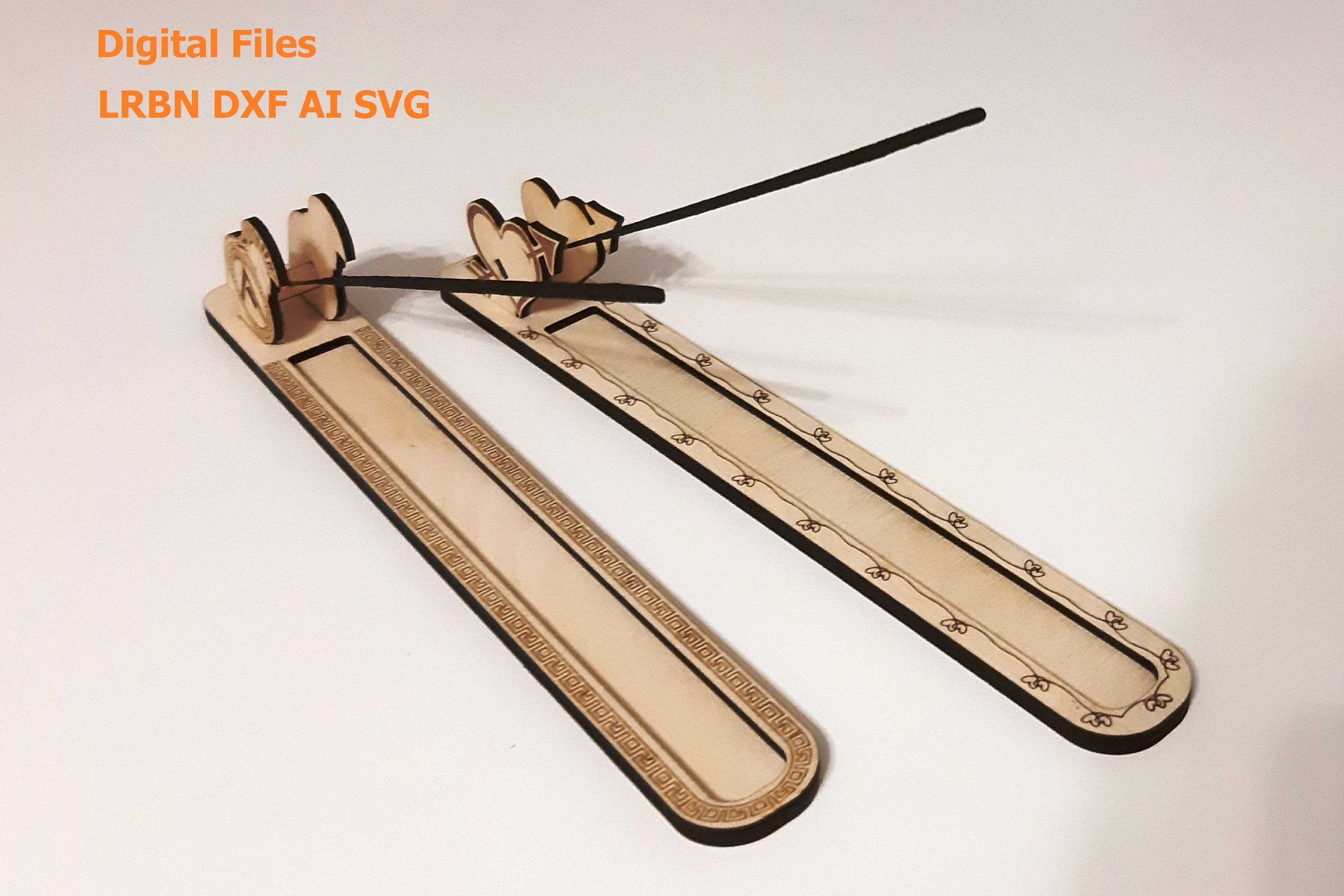 Archivos para el patrón de portainciensos cortados con láser: SVG, DXF ...