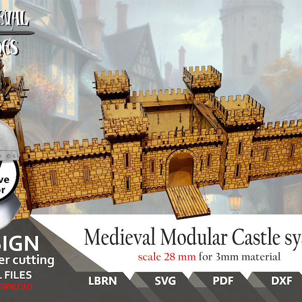 3d Castle Dxf File - Etsy