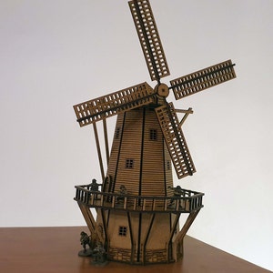 SVG | Ai | Dxf | Scale 28mm | Bolt Action Dutch Windmill | Laser Cut ...