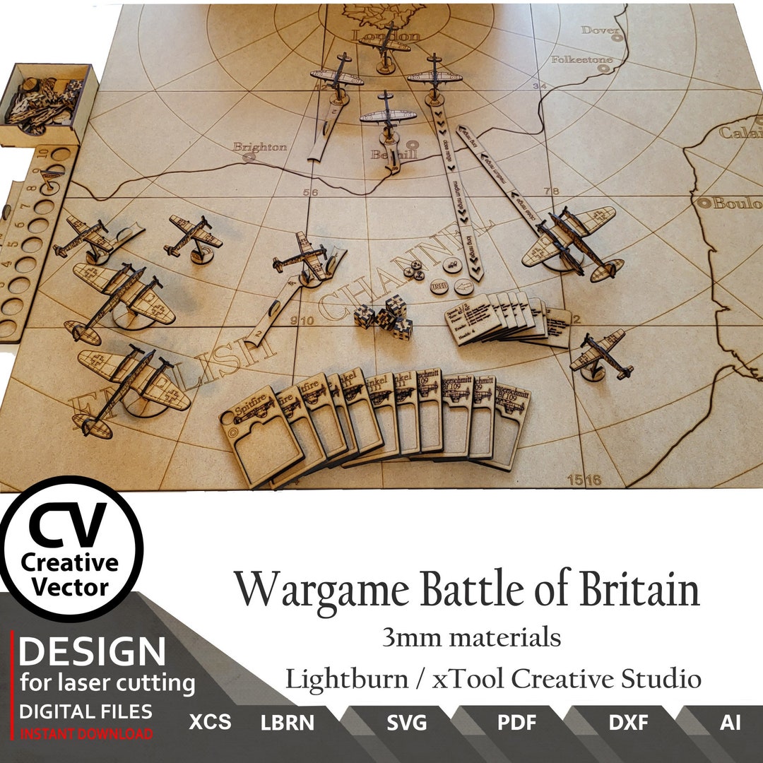 Files for Laser Cut Wargame: Battle of Britain, A Game With a Board and ...