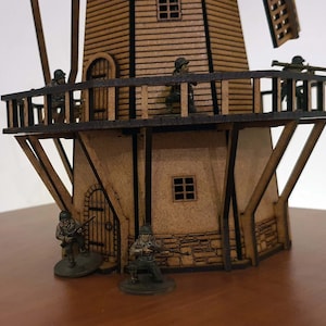 SVG | Ai | Dxf | Scale 28mm | Bolt Action Dutch Windmill | Laser Cut ...