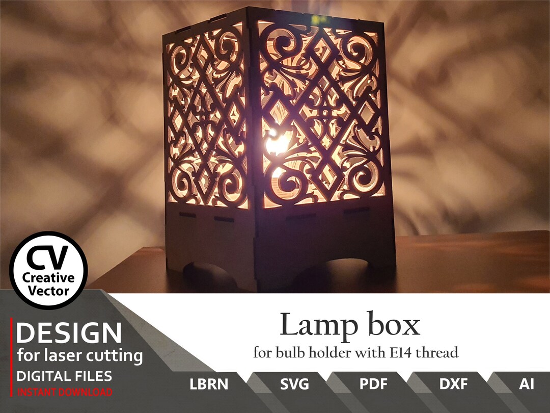 Night Lamp | SVG | DXF | Ai | Lightburn | Easy to Laser Cut | Art Svg ...