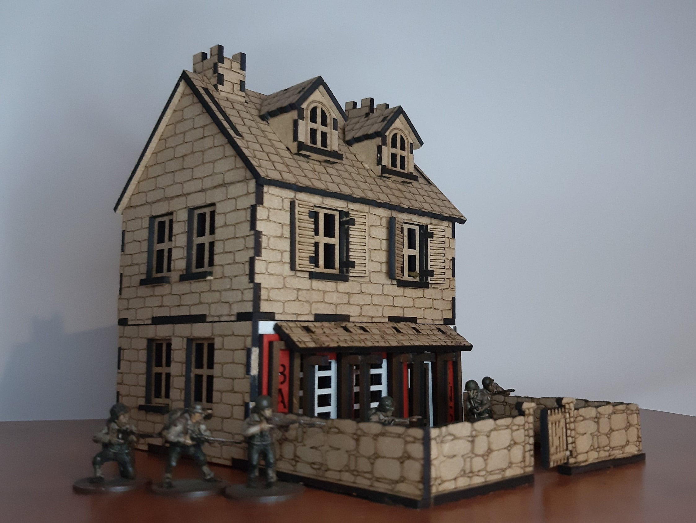 Bolt Action Normandy House Wall SVG Dxf PDF Scale 28 - Etsy