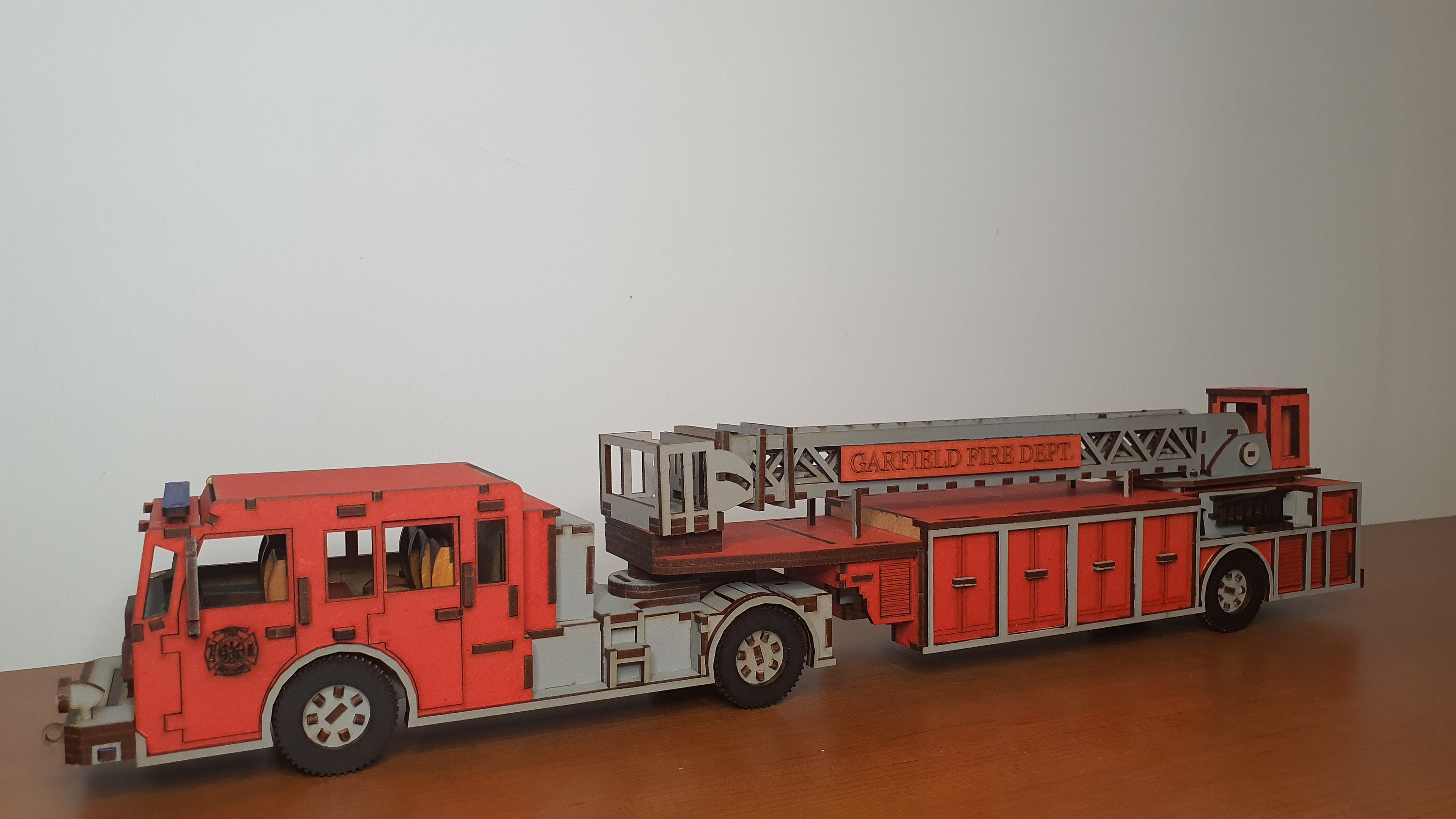 Heavy Duty Fire Truck for Laser Cutting SVG Dxf PDF - Etsy Australia