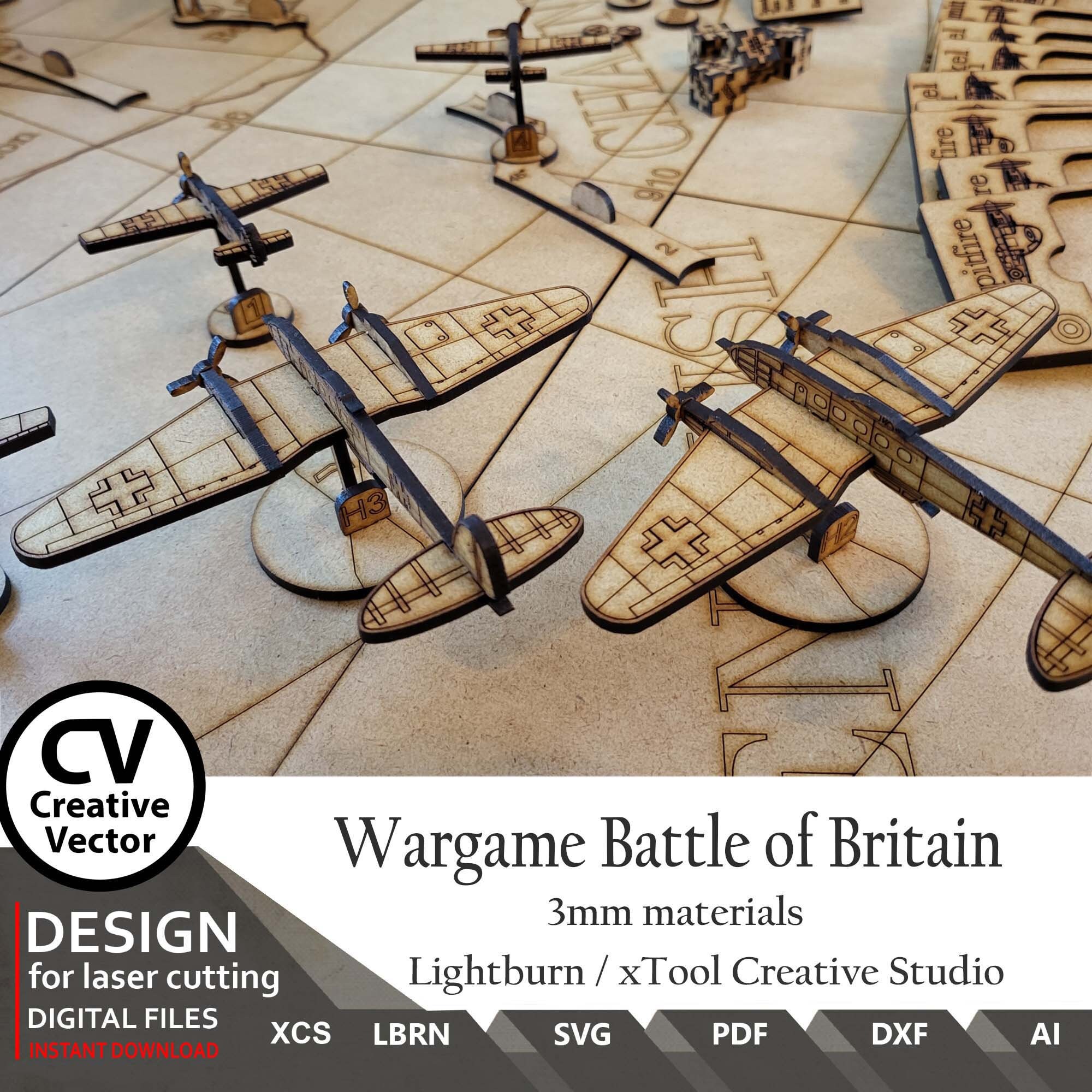Files for Laser Cut Wargame: Battle of Britain, A Game With a Board and ...