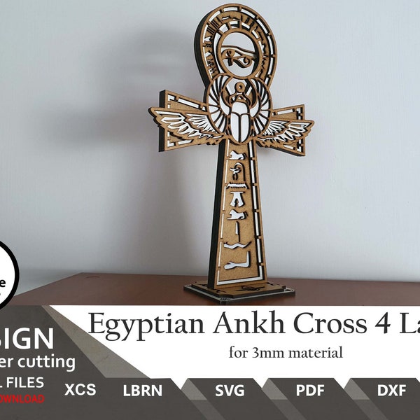 Egyptian Cross Laser Cut - Etsy