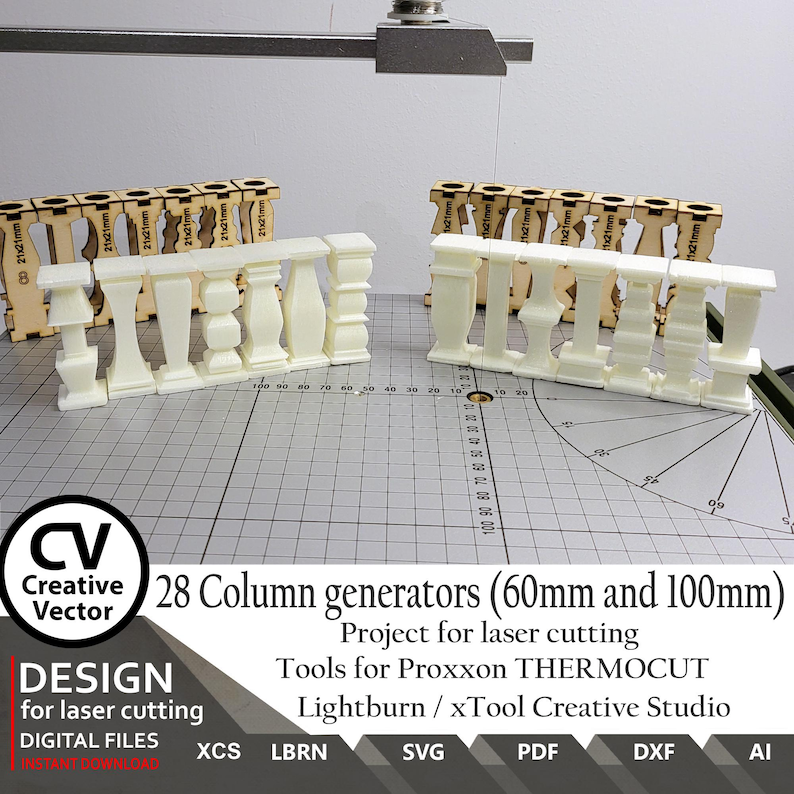 Files for Laser Cutting => Tool for Proxxon in Total 42 Columns ...