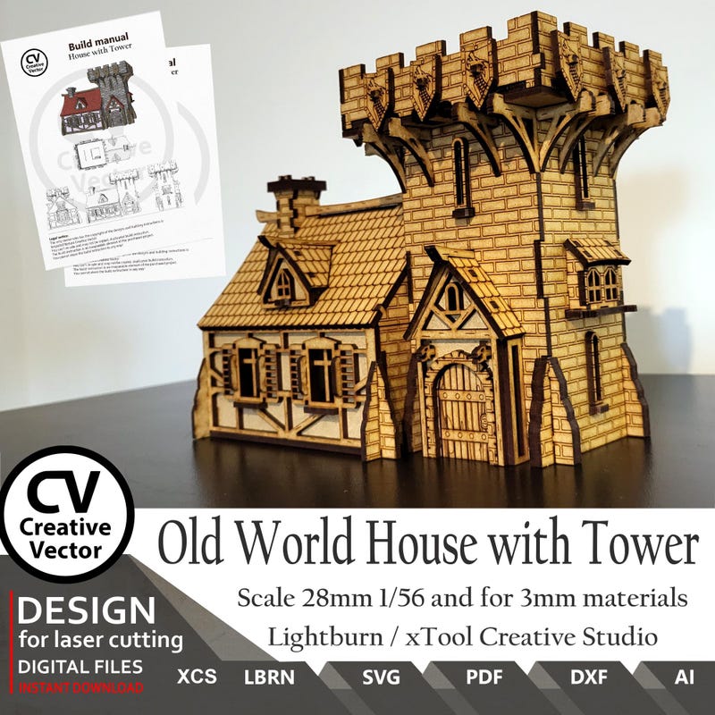 Mdf Fantasy House - Etsy UK