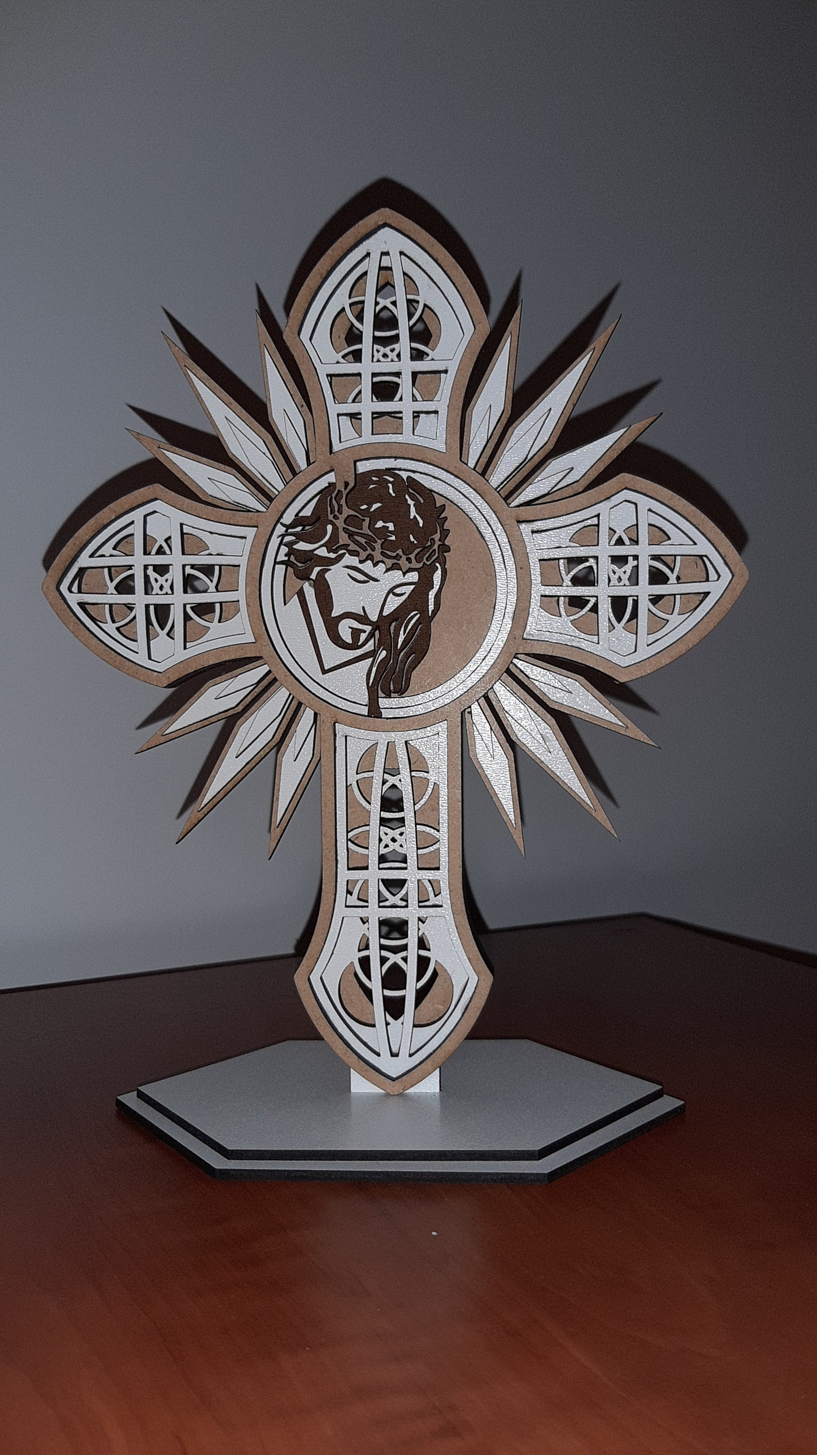 Jesus Cross 4 Layers SVG DXF PDF Easy to Laser Cut - Etsy