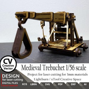 Files for Laser Cutting Medieval Trebuchet in Scale 28 Mm | SVG | XCS ...
