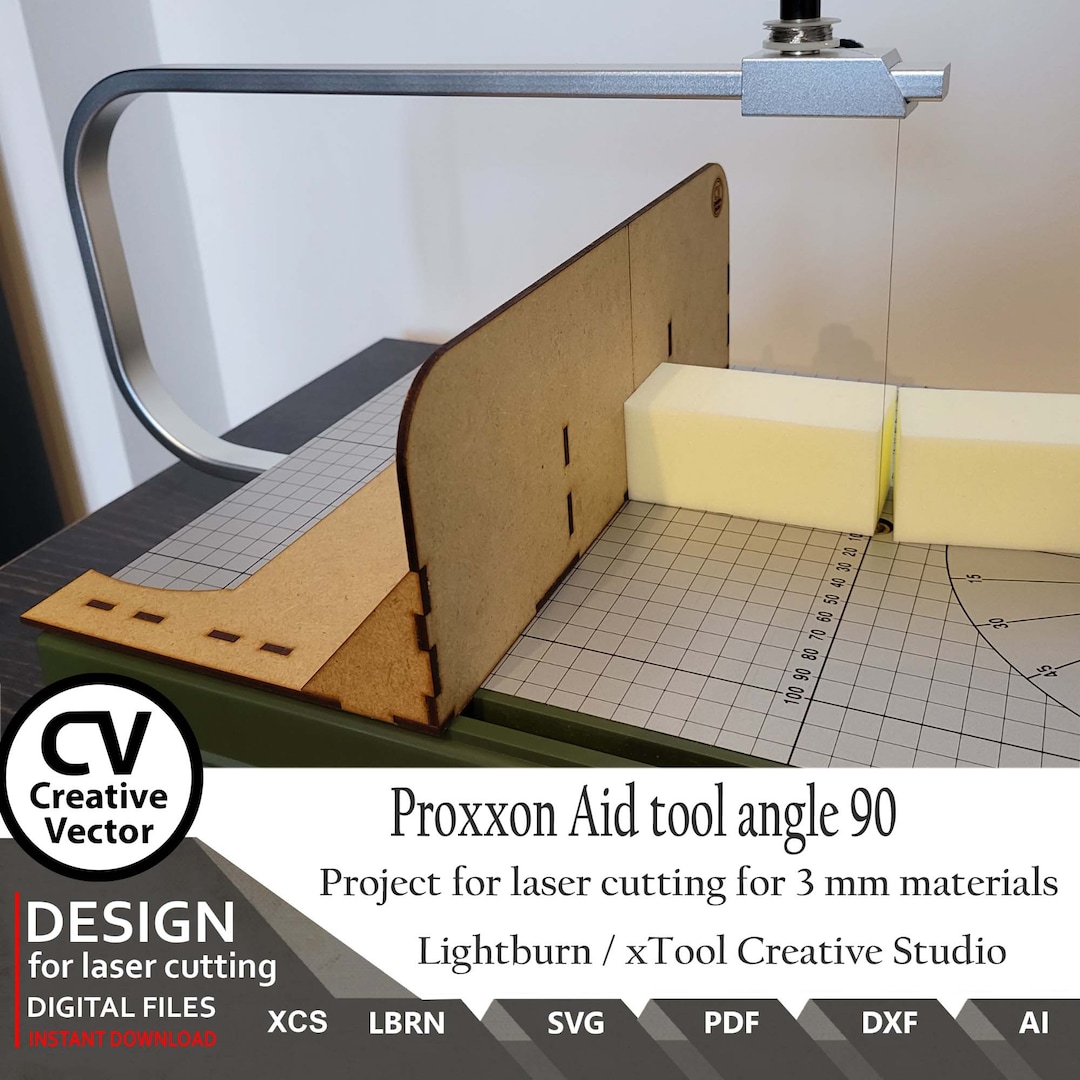 Files for Laser Cutting - Aid Tool Angle 90 for Proxxon Hot Wire Cutter ...