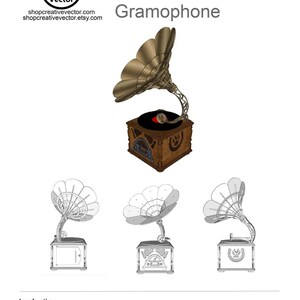 Laser Project Old Gramophone Storage Box or for Bluetooth Speaker Box ...