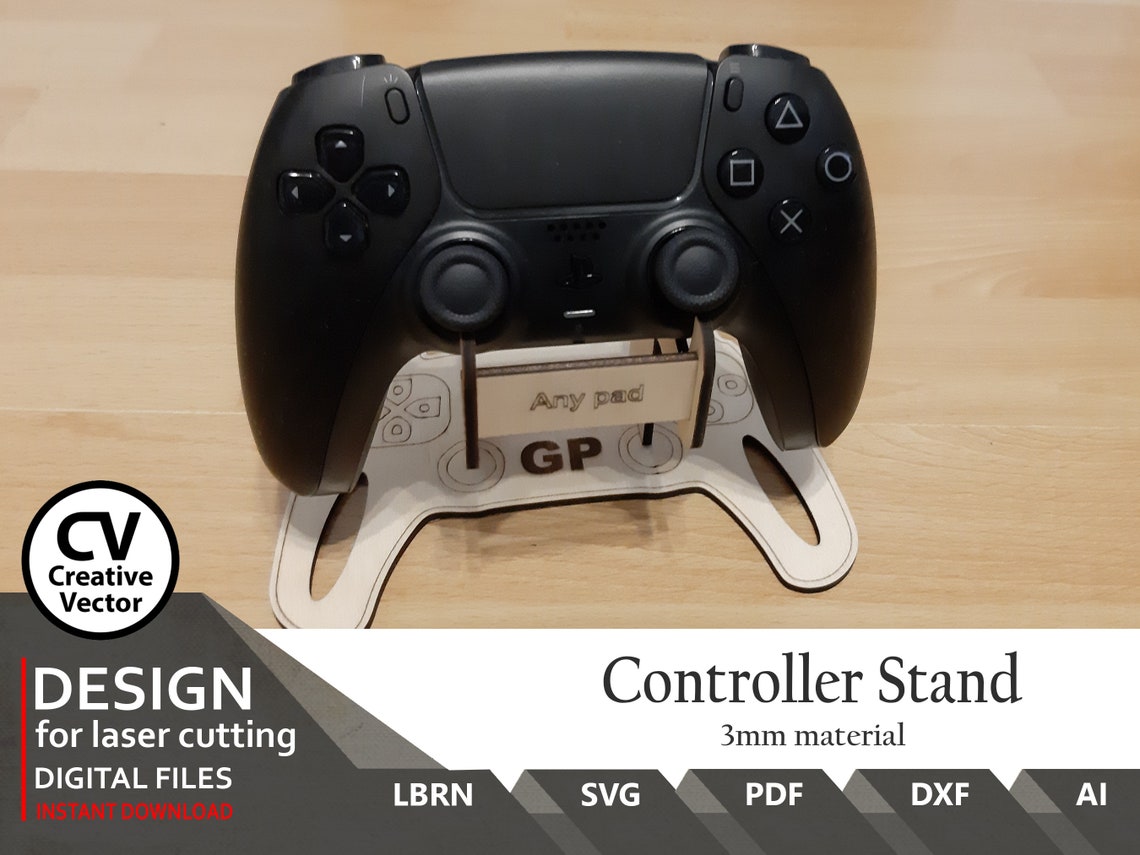 Controller Stand SVG DXF Ai Lightburn Easy to Laser - Etsy