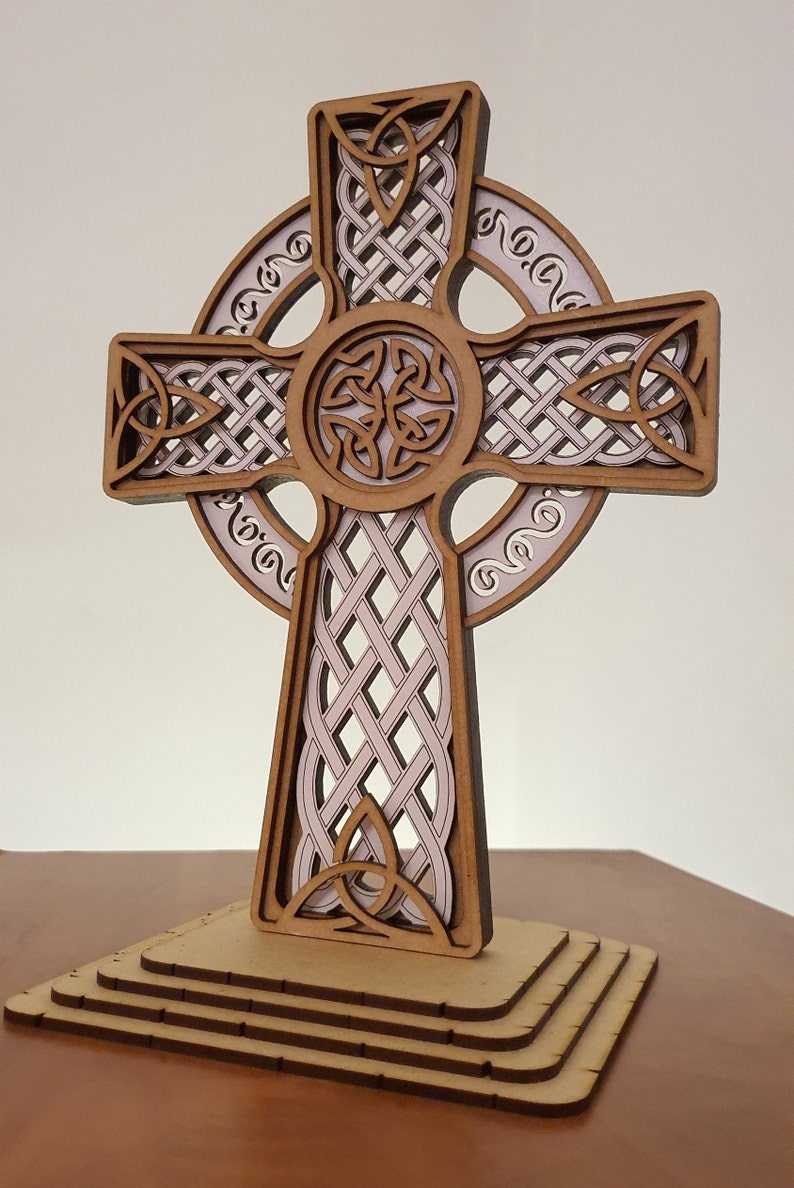Celtic Cross SVG: 4 Layer Files for Laser Cut (digital Download) - Etsy