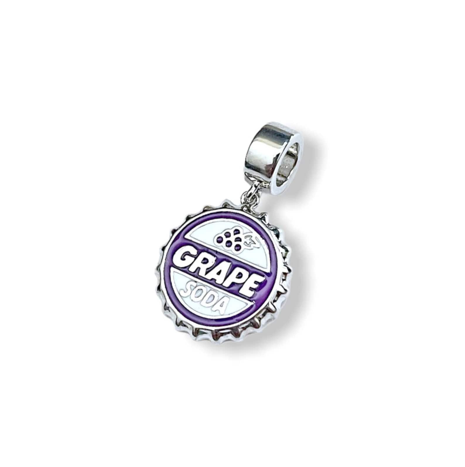 Grape Bottle Cap Soda Dangle Charm - Etsy