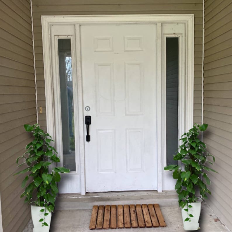 18" Wide Doormat | Handmade Wooden Door Mat | Welcome Mat | Outdoor ...