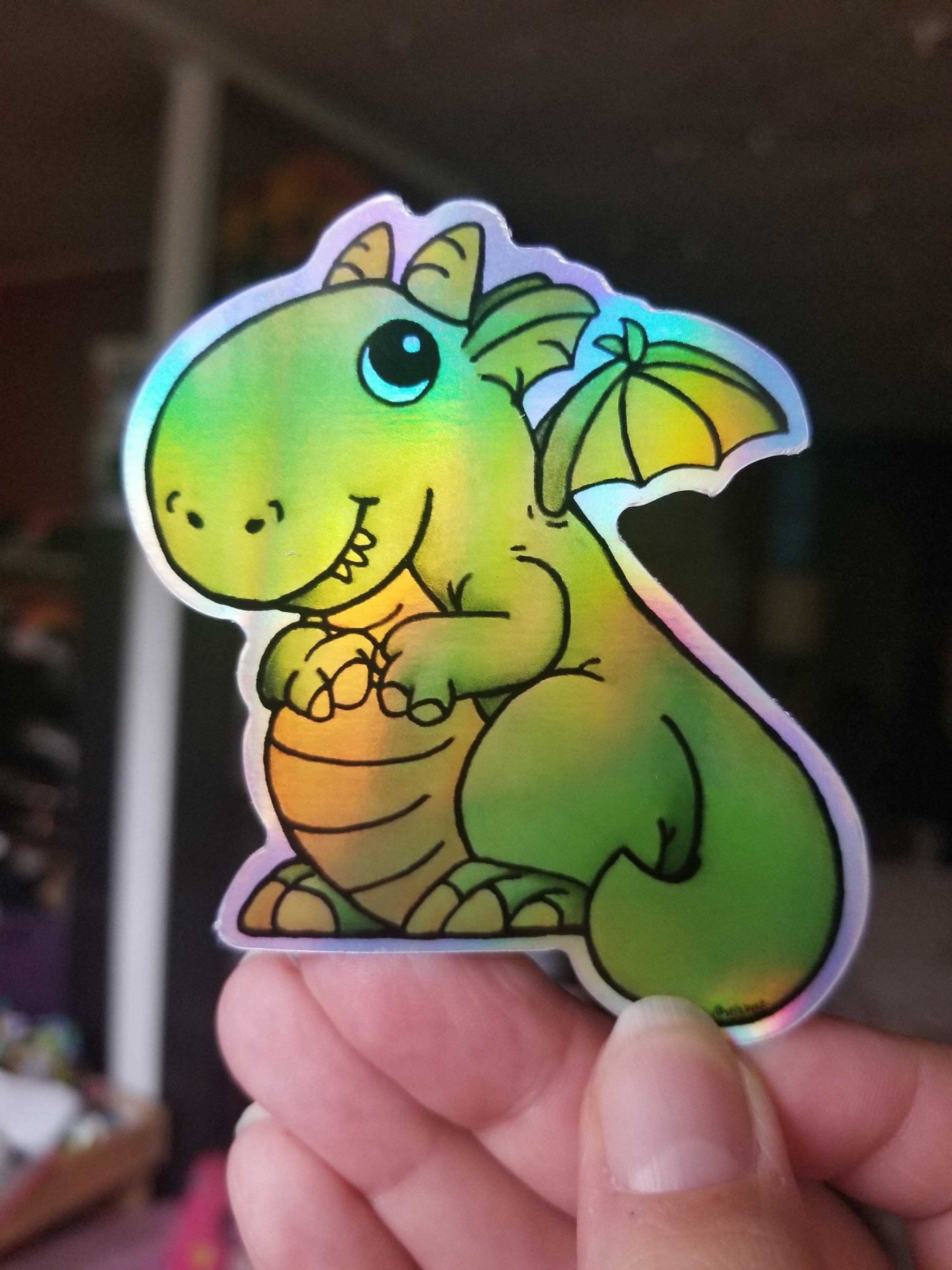 Limited Edition Holographic Dragon Dungeon Darling Sticker - Etsy