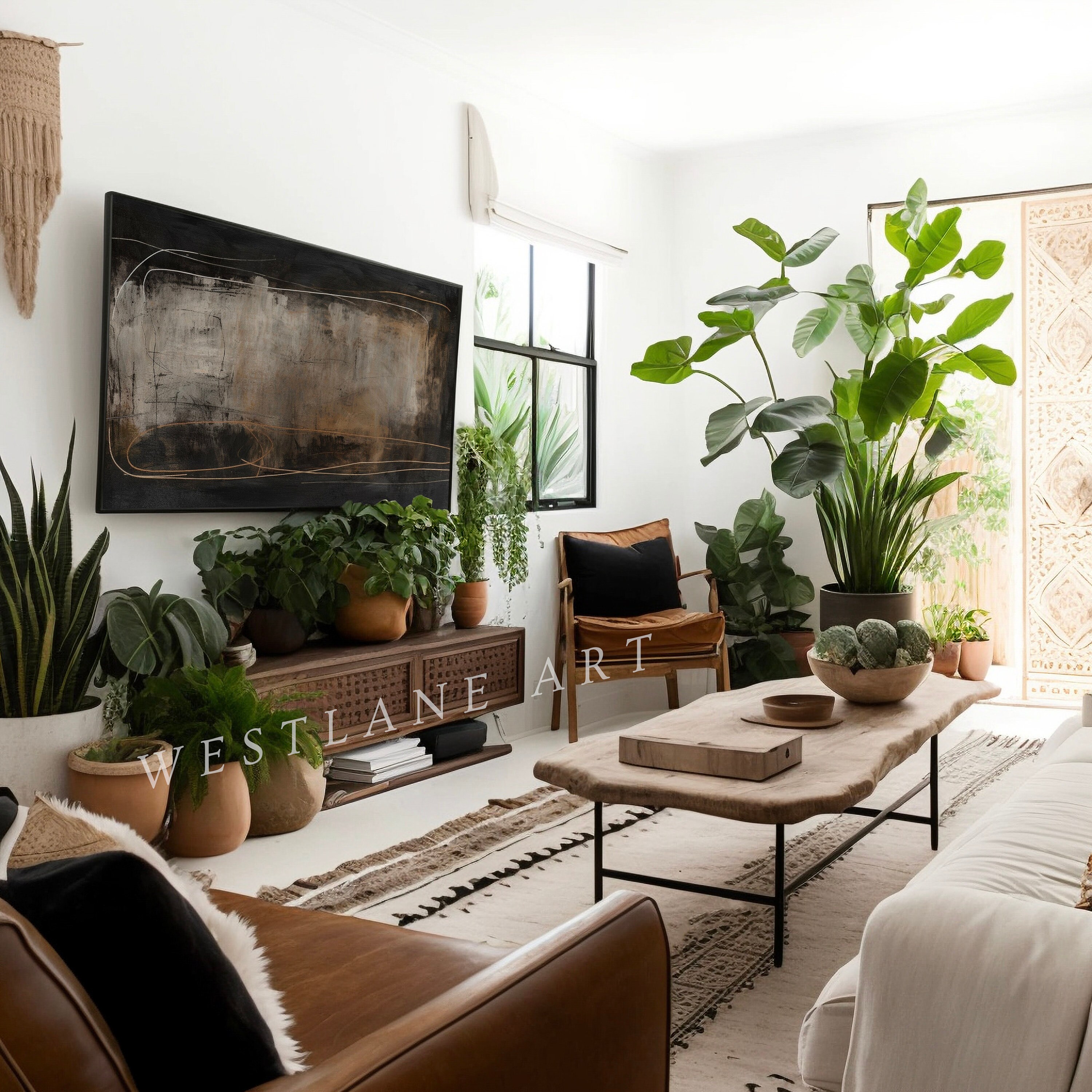 Samsung the Frame TV Art SET Abstract Neutral Brown Modern - Etsy Canada