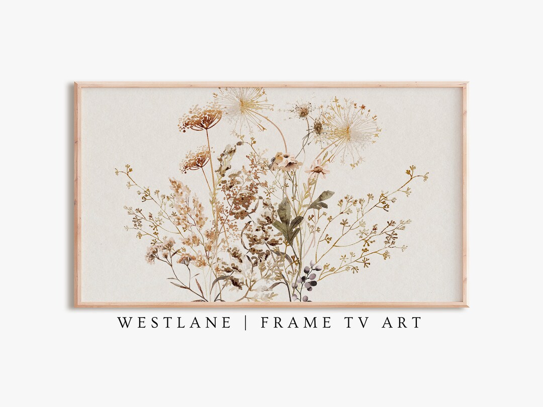 Samsung Frame TV Art | Rustic Neutral Botanical Farmhouse Art ...