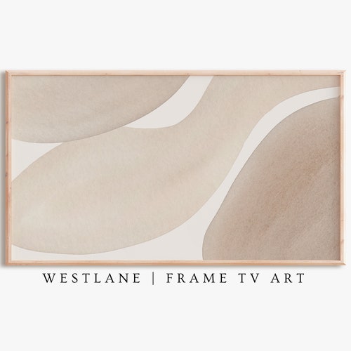 Samsung Frame TV Art Neutral Muted Minimalist Abstract - Etsy