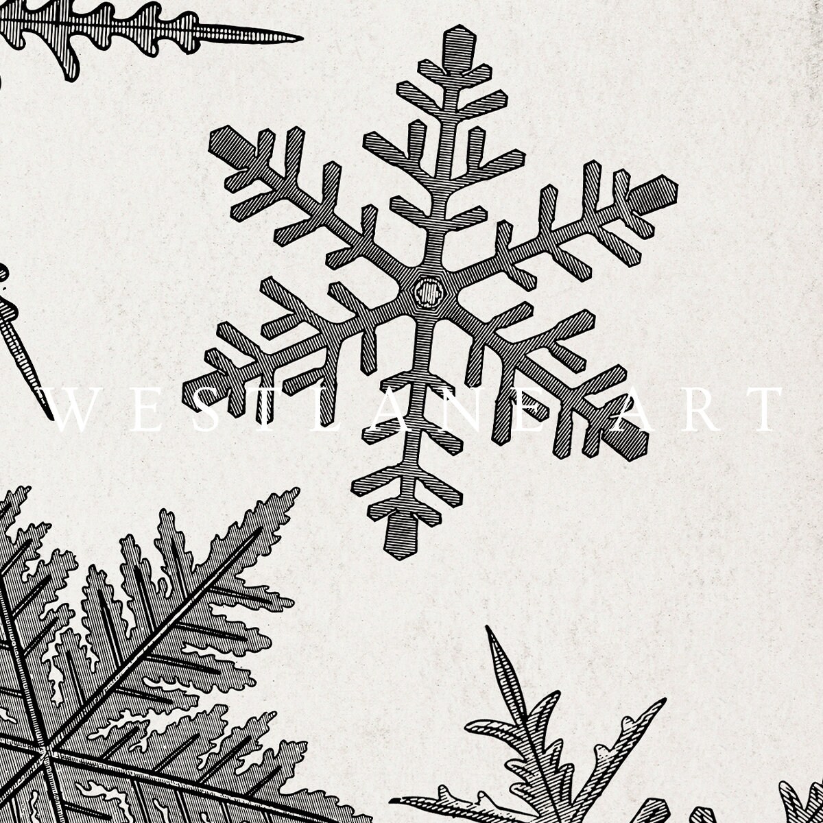 Winter Holiday Farmhouse FRAME TV Art Vintage Snowflake - Etsy