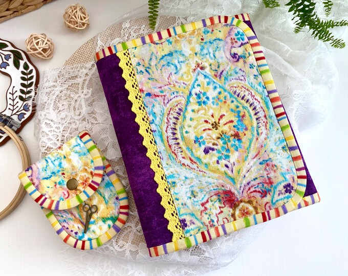 Rainbow Folder Organizer, Project Folder Organizer, Purple Textile ...