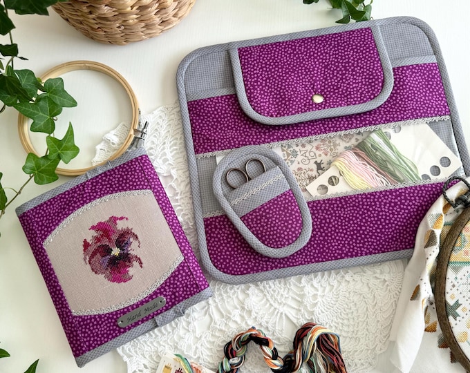 Set of Organizers for Storing Embroidery Projects, Embroidery Organizer ...