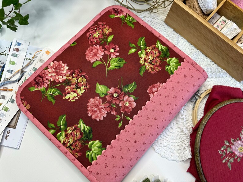 Large Textile Zipper Organizer, Pink Zipper Organizer Folder, Project ...