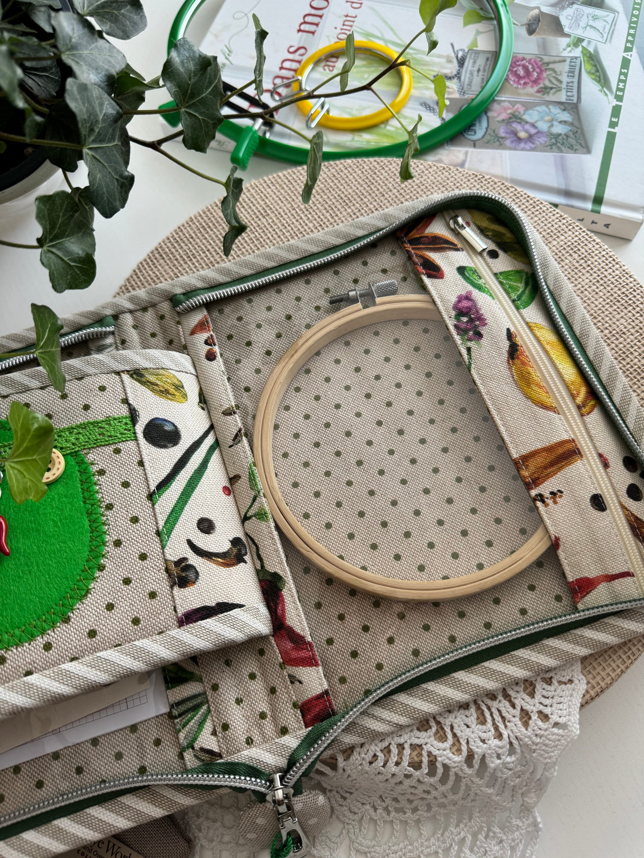 Project Folder Organizer for Embroidery Hoop Storage, Compact Travel ...