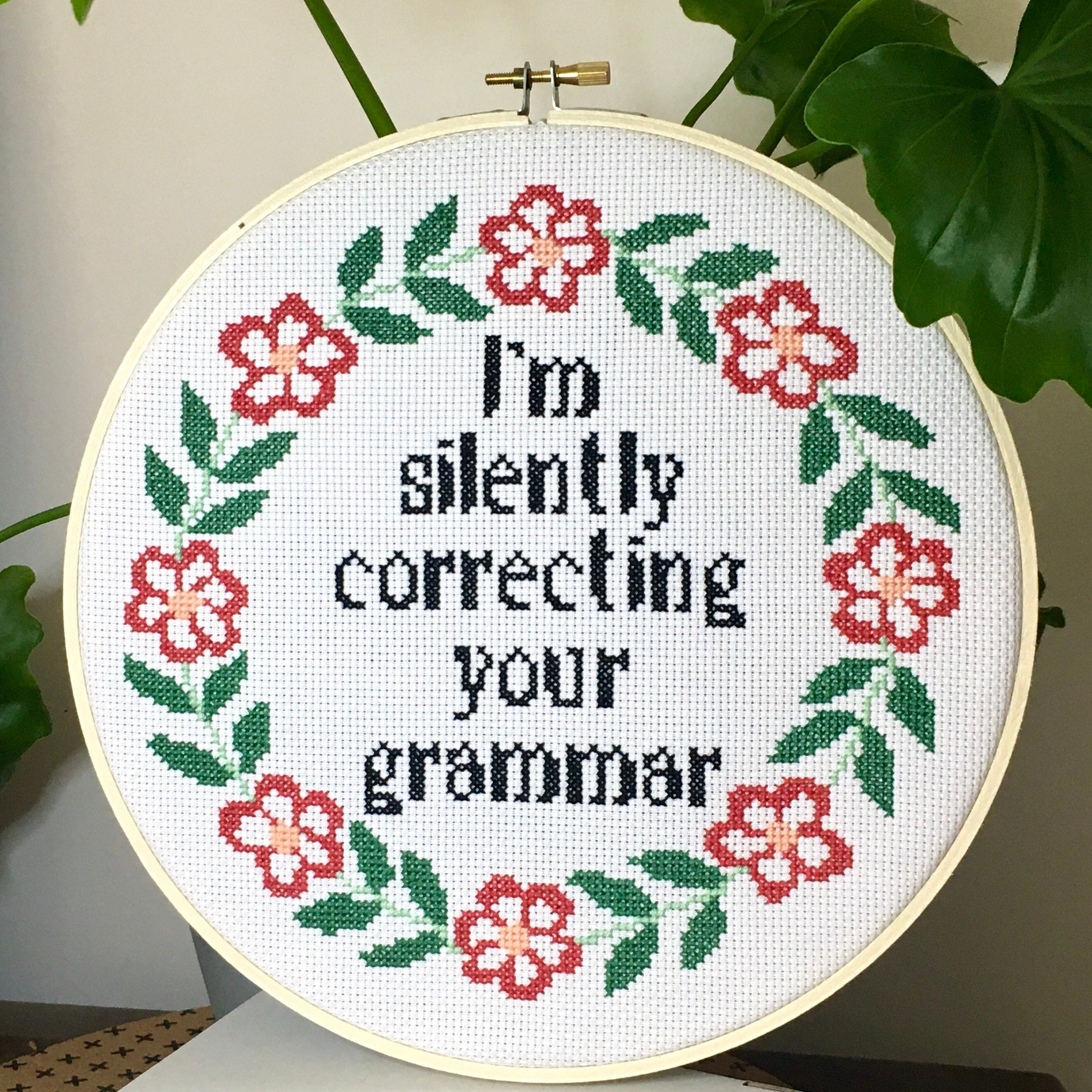 Snarky Cross Stitch Kit, Word Nerd Cross Stitch Kit - Etsy