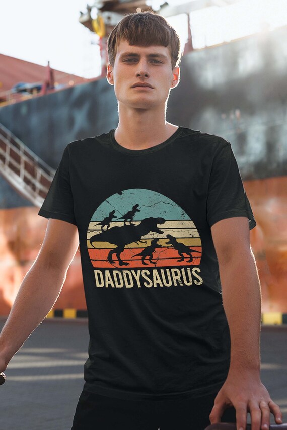 Daddy Dinosaur Daddysaurus 4 Four Kids Gift for Father Day - Etsy