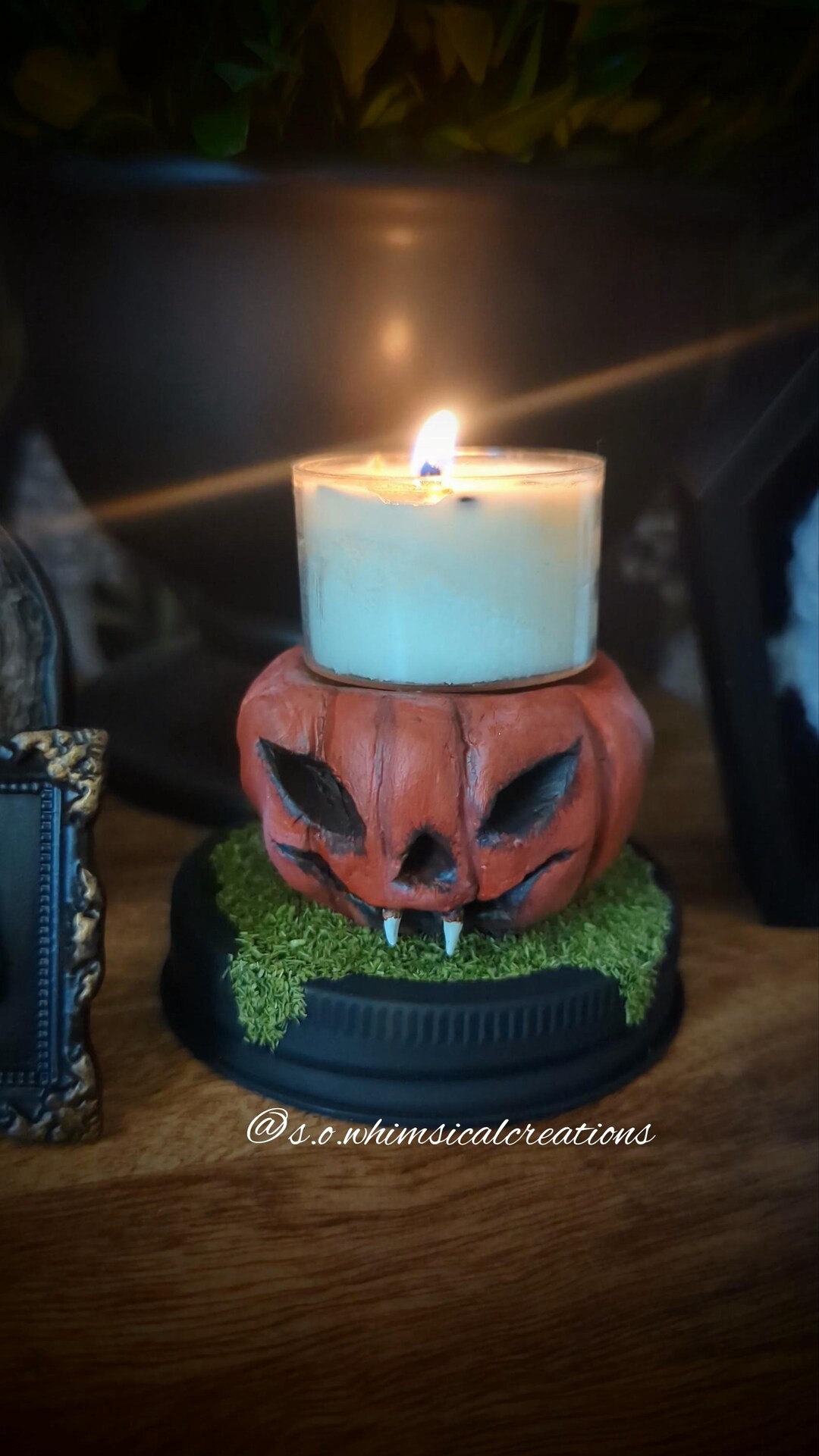 Decaying Pumpkin Vampire, Tea Light Candle/ring Holder - Etsy