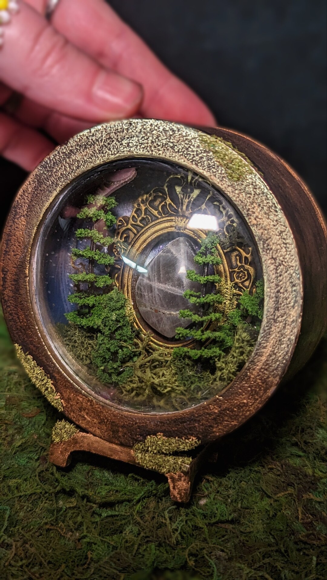 Antiqued Fairy Portal Display With Labradorite - Etsy