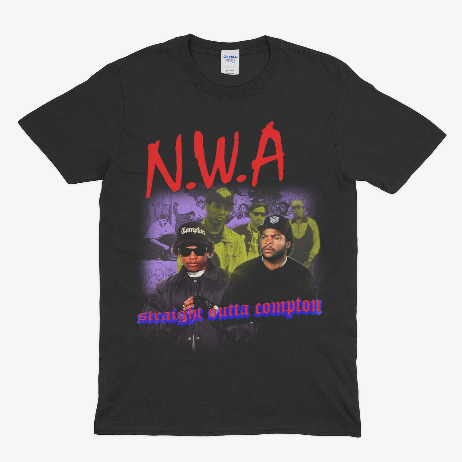 NWA Shirt Inspired 90s Graphic Tees Vintage Straight Outta - Etsy