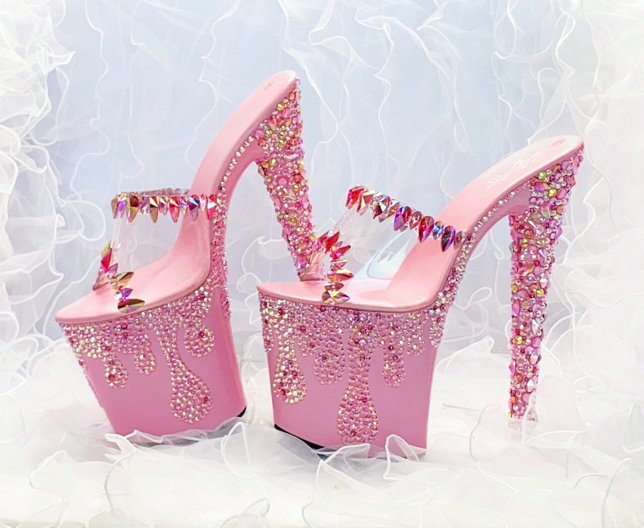 Icy Drip High Heels (bling) - Etsy