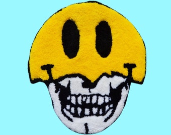 Smiley Face Rug | Etsy