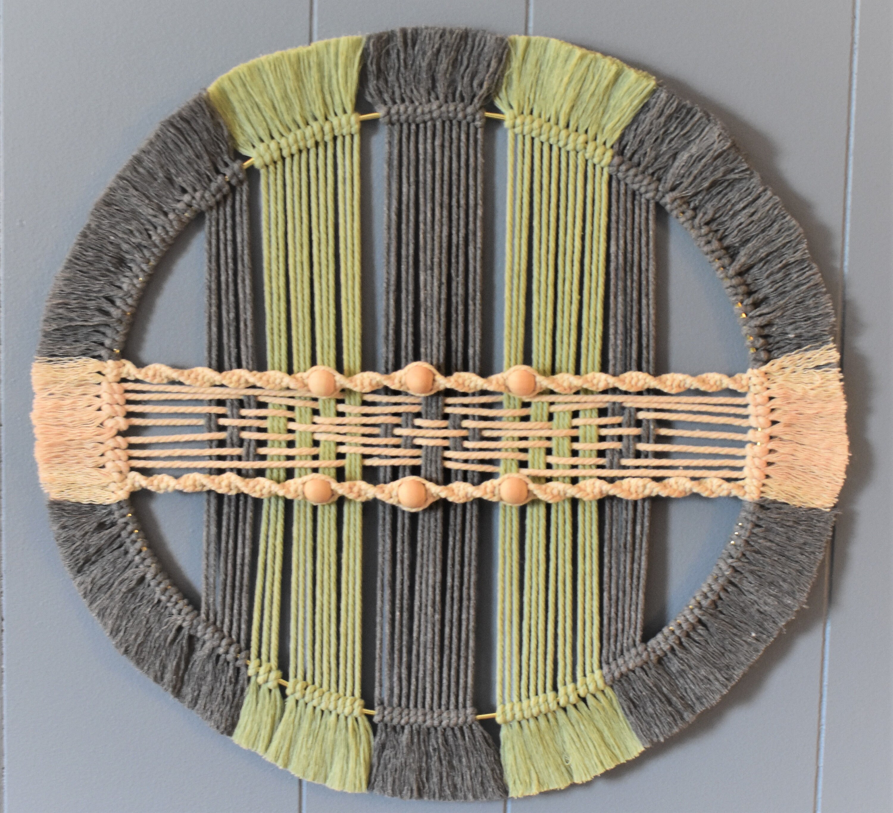 Decorative Hoop Wall Hanging/ Macrame Wall Hoop Macrame Wall | Etsy