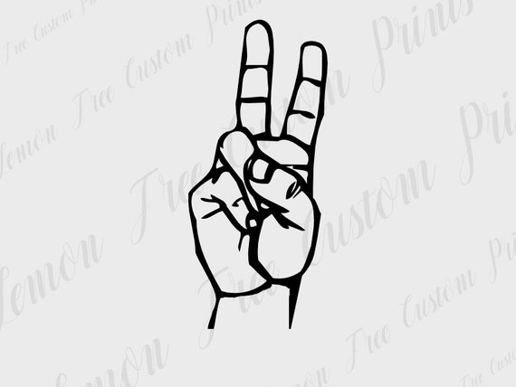 Pace Hand Sign Svg ASL Sign Language Svg. Vector Cut file - Etsy Italia