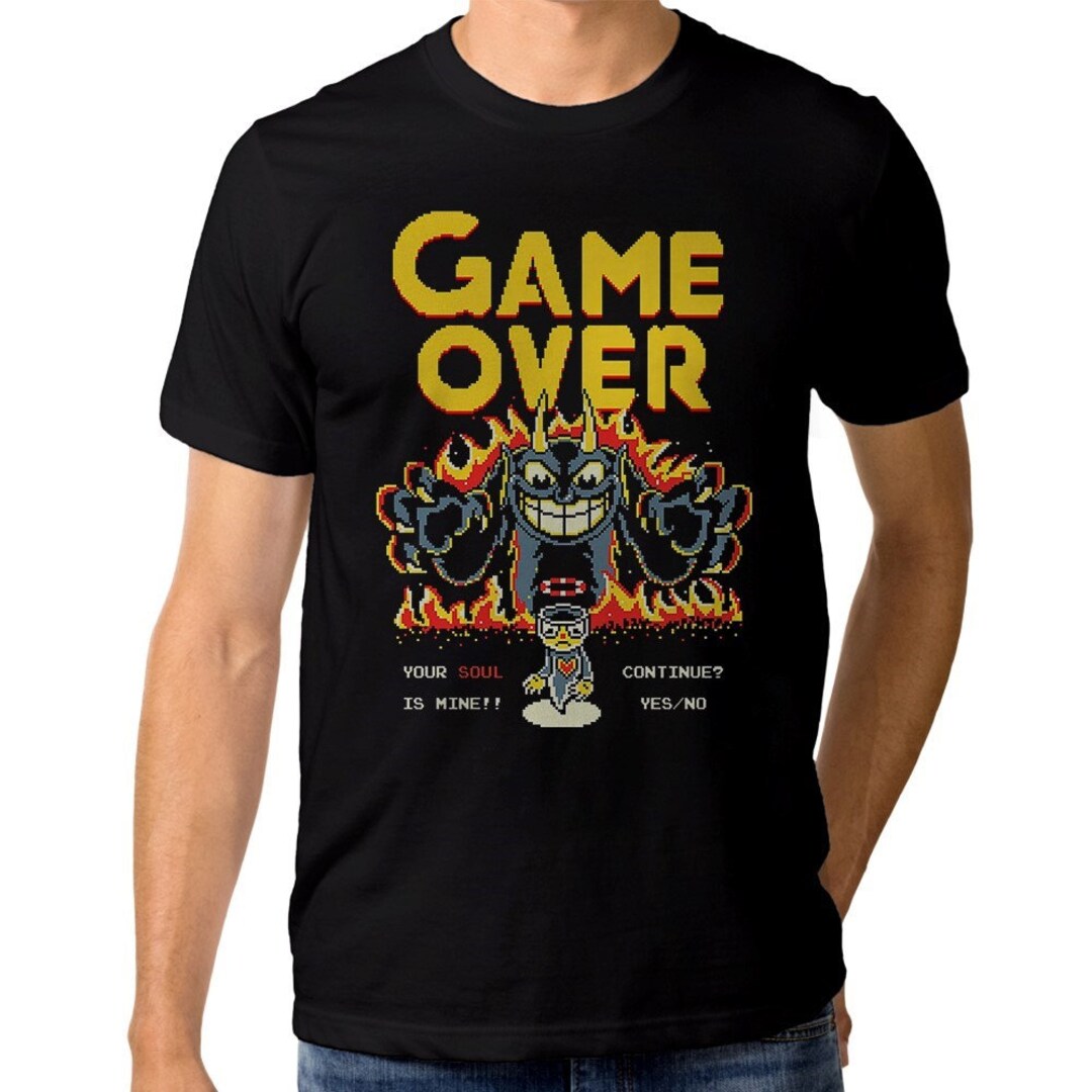 Cuphead Game Over T-shirt, Men's Women's All Sizes (pfa-320) - Etsy