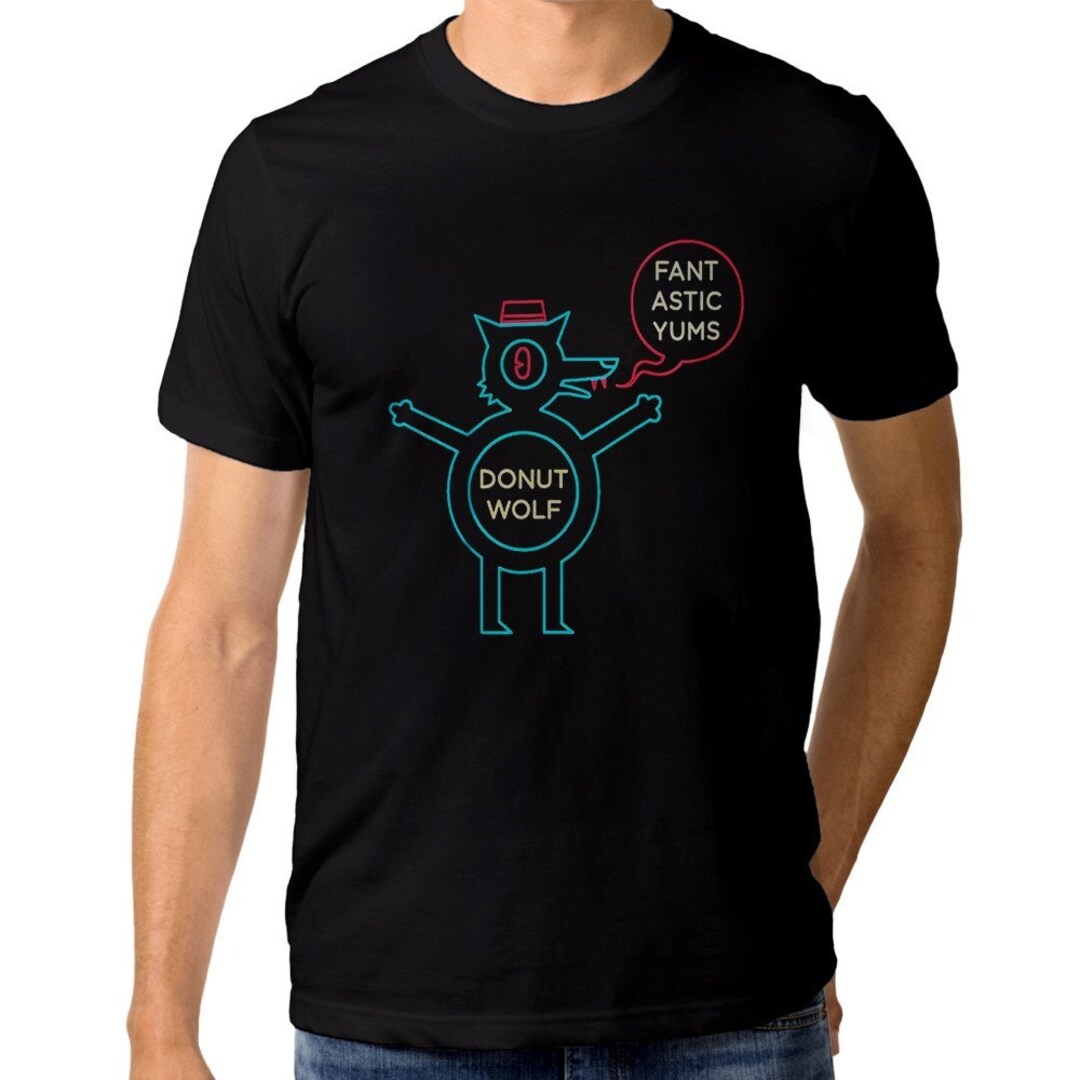 Night in the Woods Donut Wolf T-shirt, Men's Women's All Sizes (pfa-318 ...