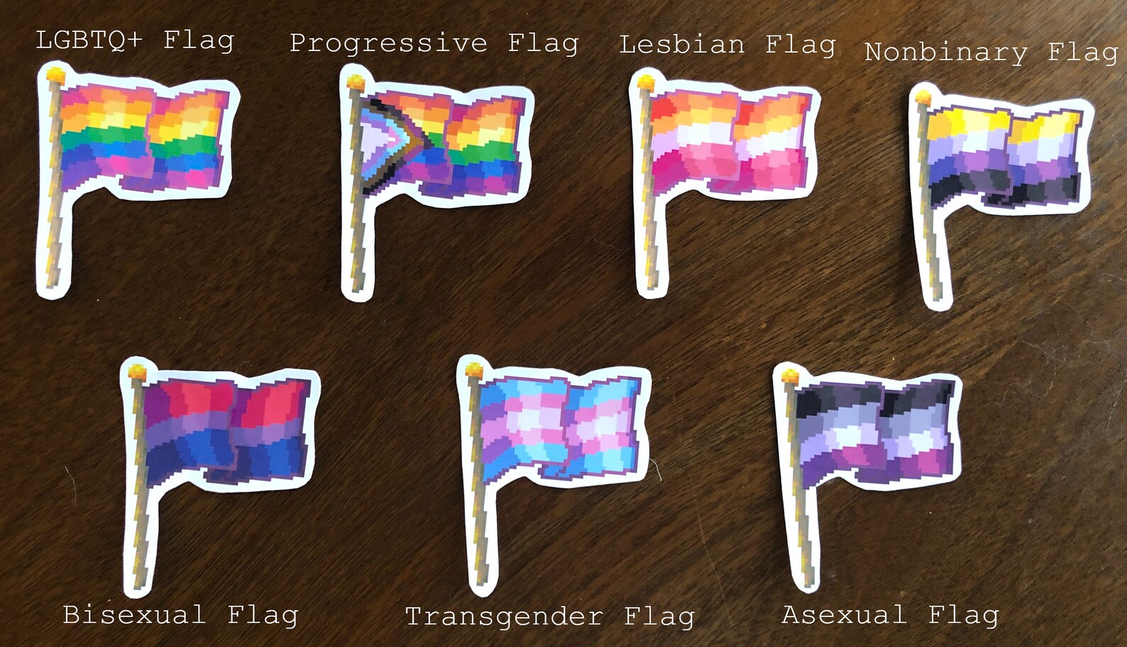 LGBTQ Pixel Art Stickers - Etsy