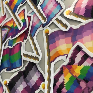 LGBTQ Pixel Art Stickers | Etsy
